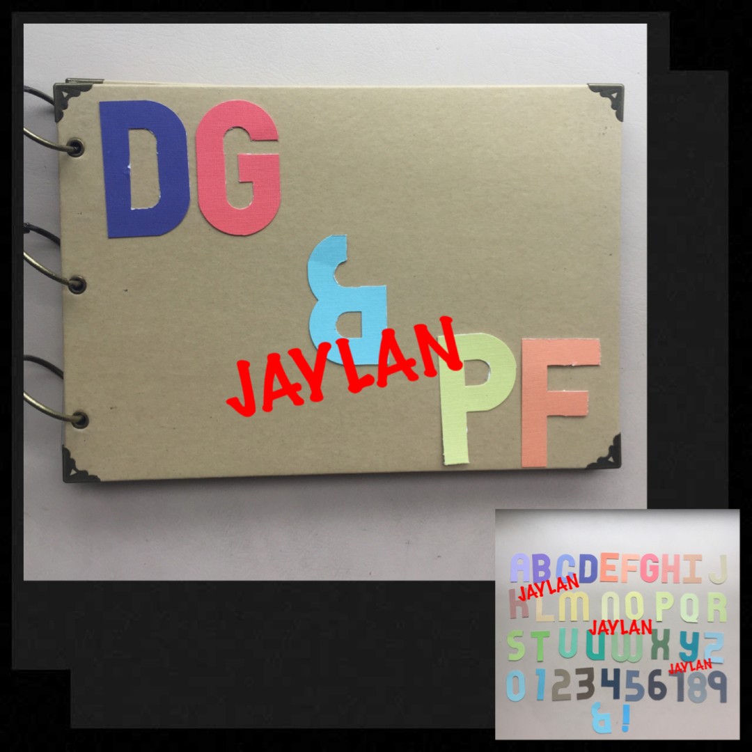 Hand crafted paper Alphabet and Numbers for Scrapbook or DIY, Hobbies ...