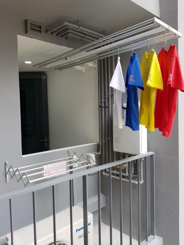 Indoor and outdoor sliding cloths laundry system (Made in Singapore ...