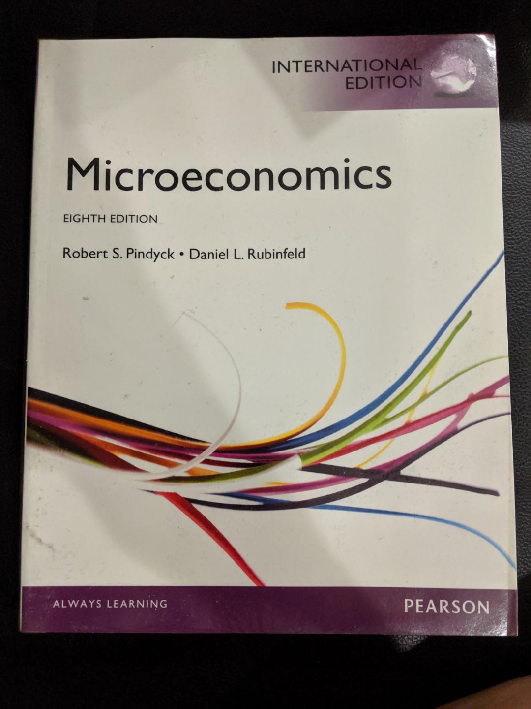 Microeconomics Textbook, Pindyck, Hobbies & Toys, Books & Magazines ...