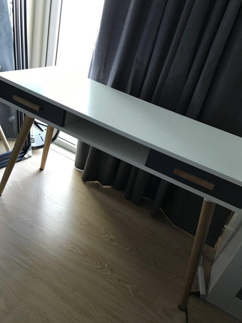 Minimalist Work/ Study Table, Furniture & Home Living, Furniture ...