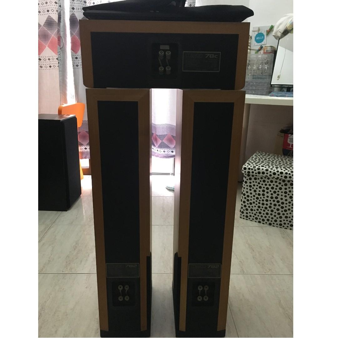 Mission 782 3-Way Floorstanding Speakers + Mission 78C Center Channel ...