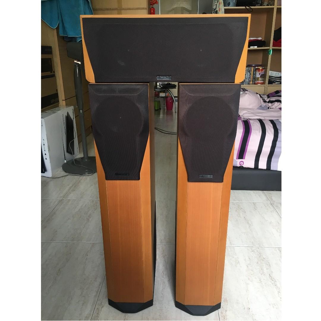 Mission 782 3-Way Floorstanding Speakers + Mission 78C Center Channel ...