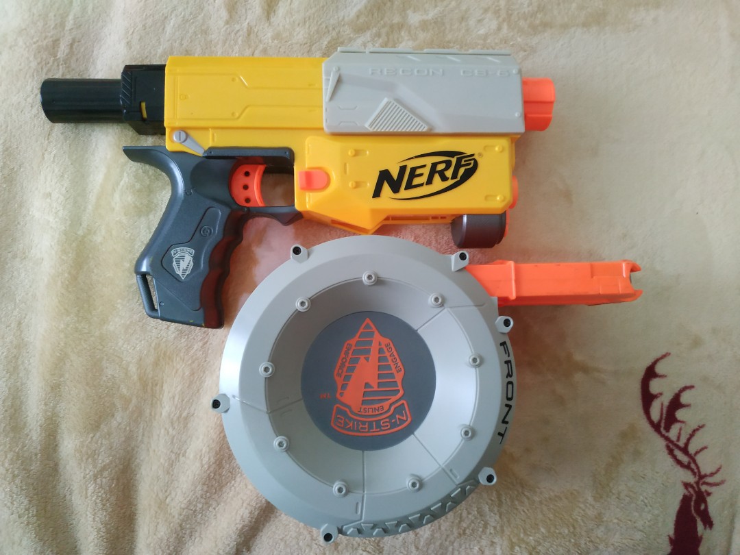 Nerf Recon with Retaliator internals, and Drum Mag, Hobbies & Toys ...
