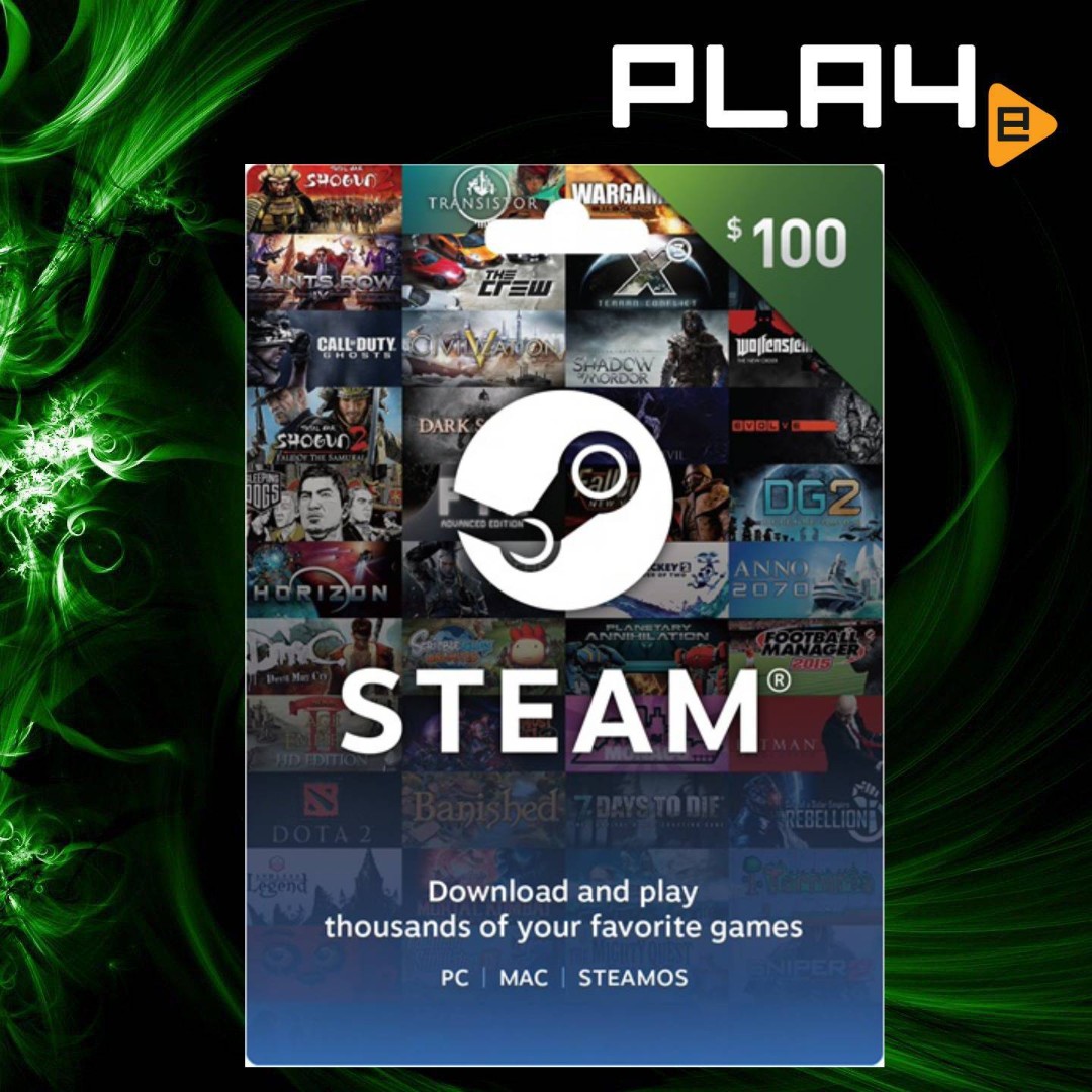PC Steam Wallet Card USD$100 (1200713) Brand New, Video Gaming, Video ...