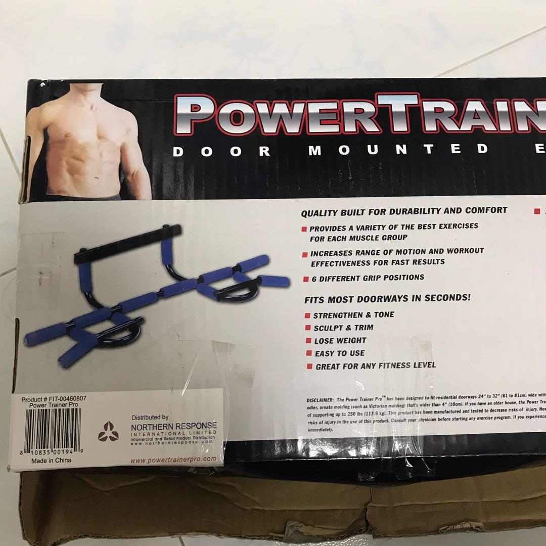 Power Trainer Pro (Door Mounted Exercises), Sports Equipment, Exercise ...