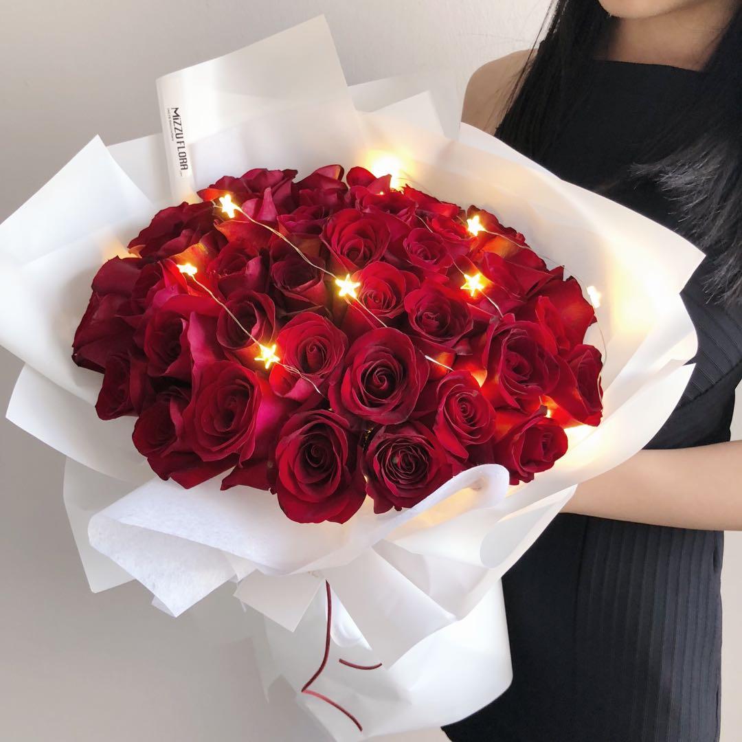 Free delivery | Proposal bouquet | 40 roses | Rose Bouquet | 52 roses ...