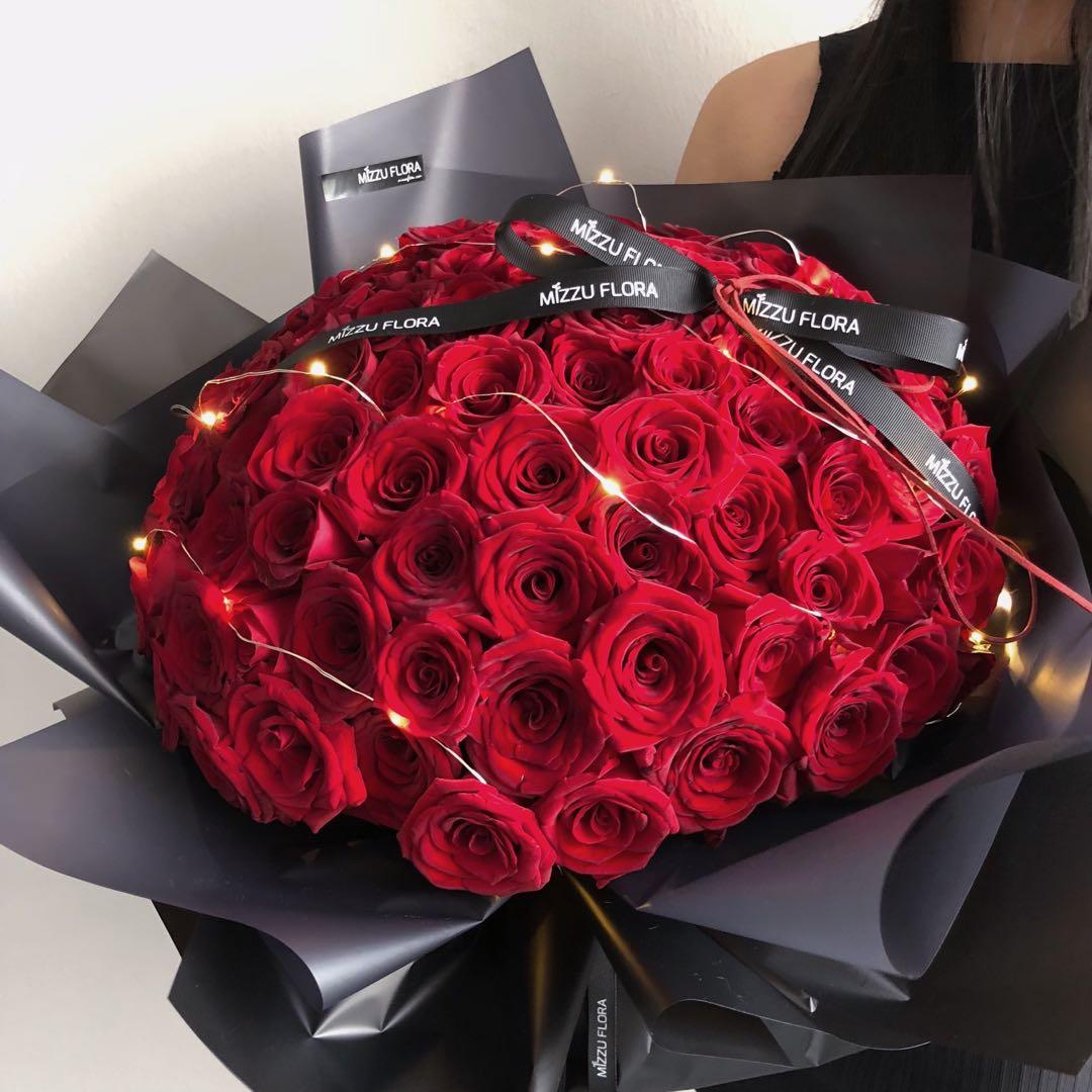 Proposal bouquet | 40 roses | Rose Bouquet | 52 roses | 99 Roses ...