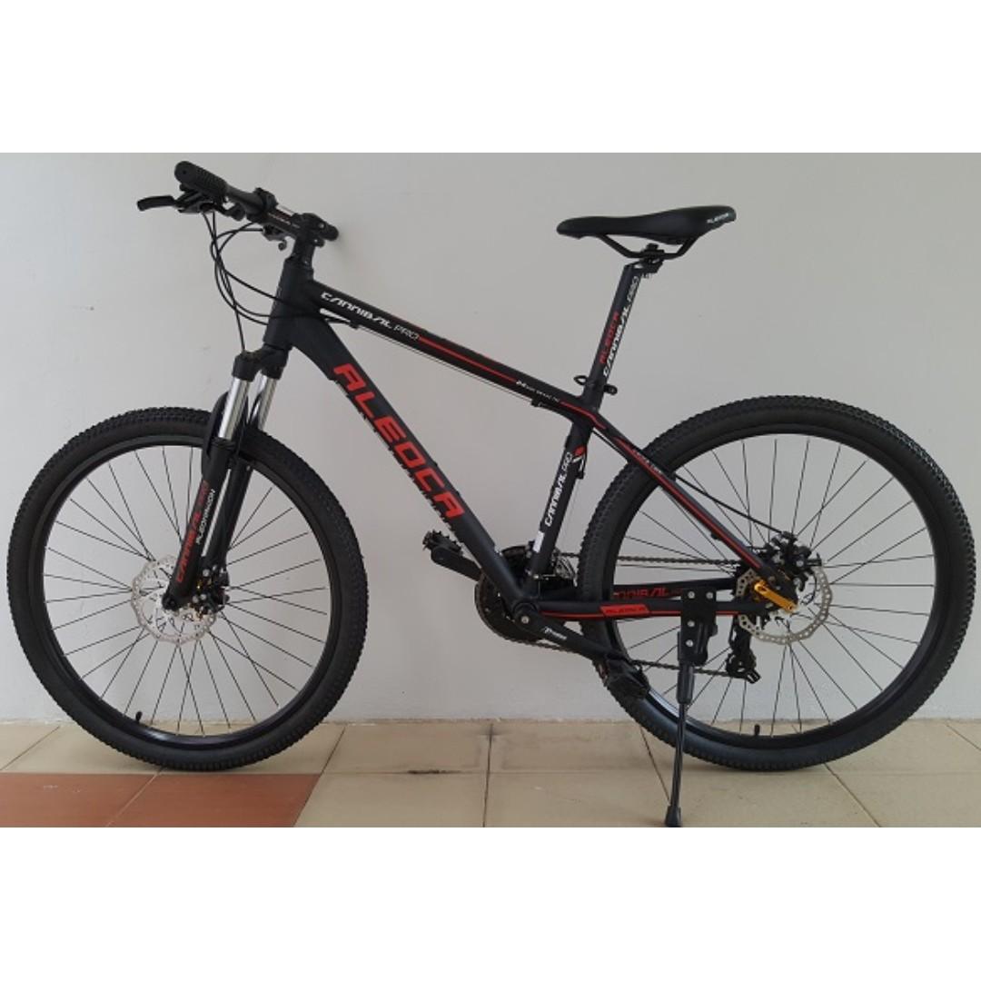 Aleoca Cannibal Pro 26" Mountain Bike 24 Speed with Black/Red Frame ...