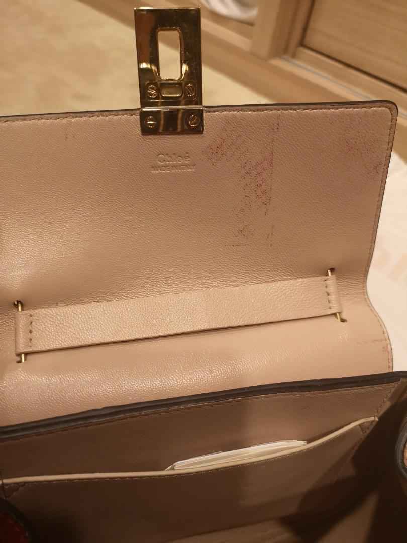 Authentic Chloe red python Drew bag, Luxury, Bags & Wallets on Carousell