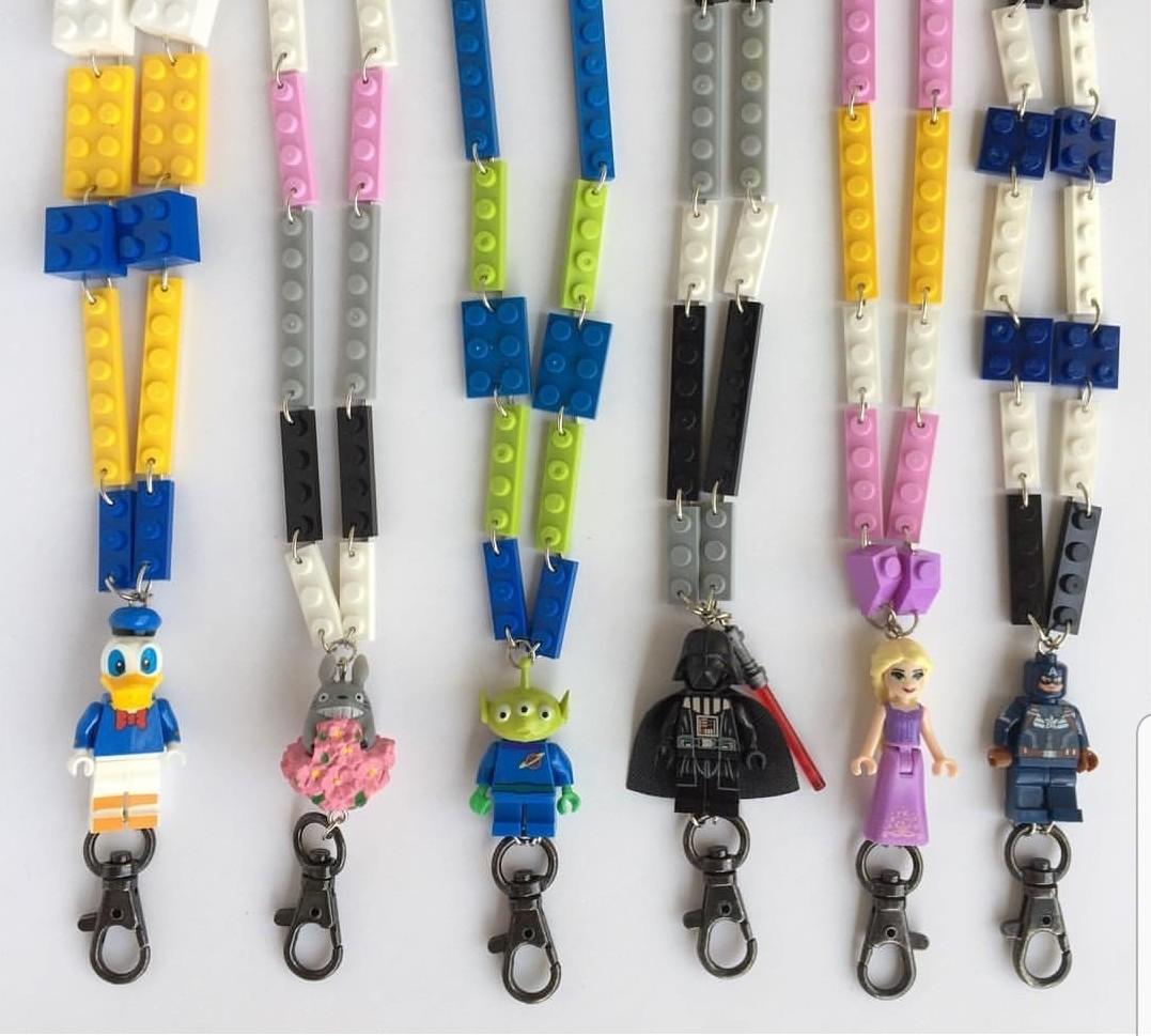 #BAPAU Lanyard ID Card Lego, Fesyen Wanita, Aksesoris di Carousell