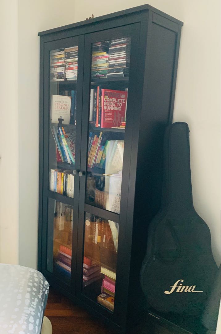 Book Shelf with Glass Door, Furniture & Home Living, Furniture, Shelves ...