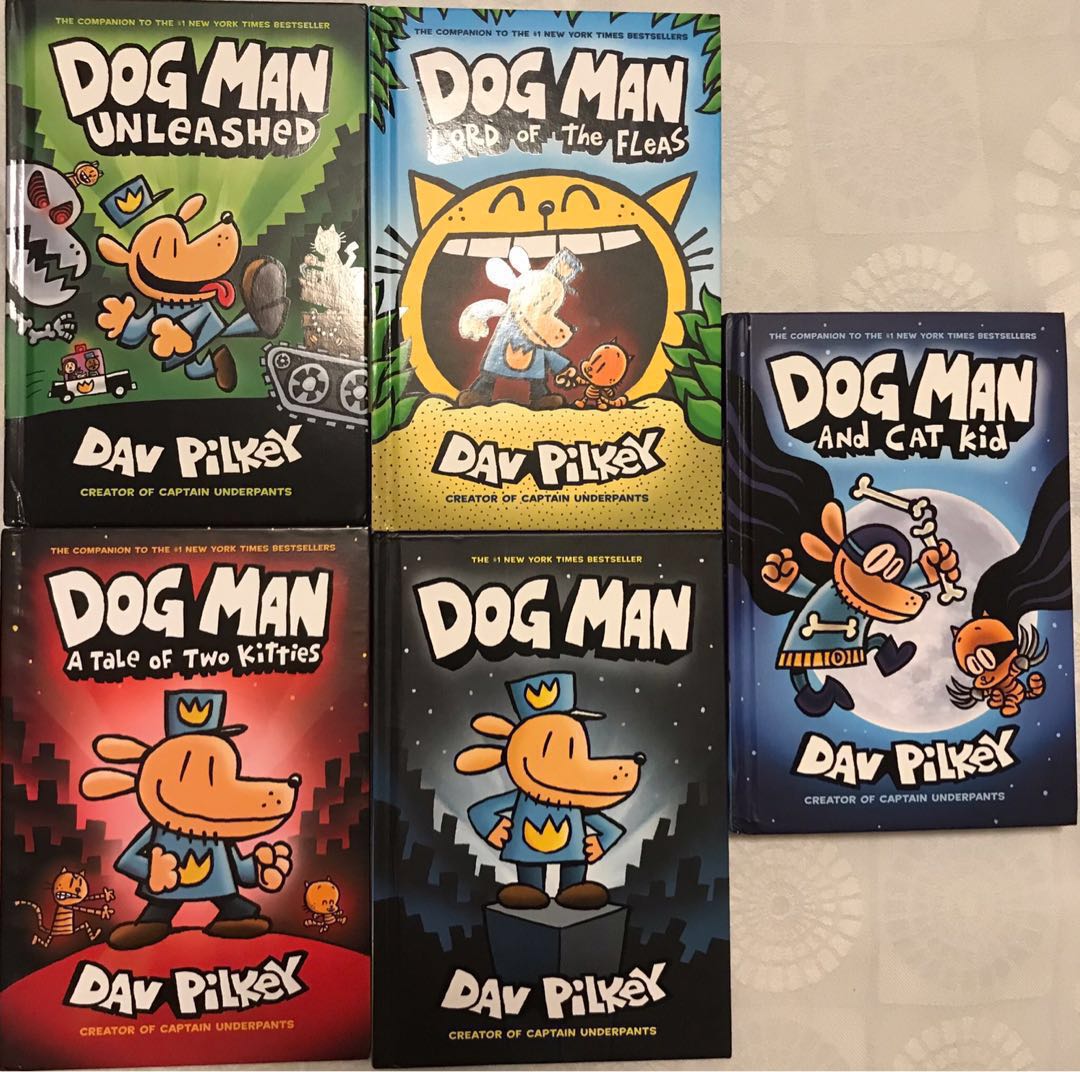 DOG MAN 1-5 Hard Copy, Hobbies & Toys, Books & Magazines, Children's ...