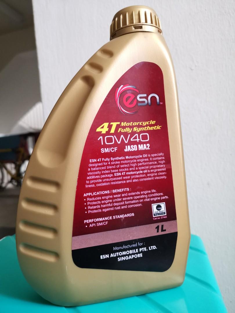 ESN Fully Synthetic engine oil, Motorcycles, Motorcycle Accessories on ...