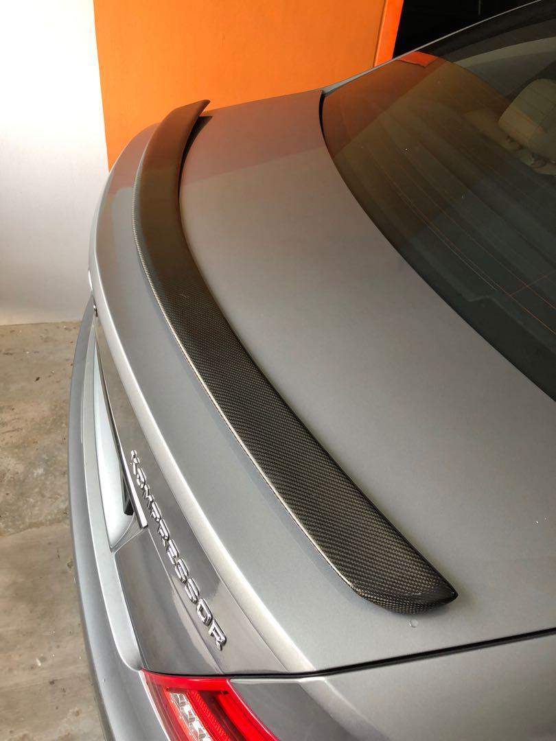 Mercedes W204 CF Boot Lip, Car Accessories, Accessories on Carousell