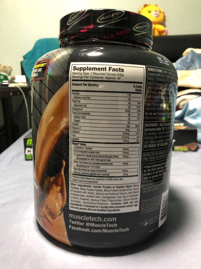 Muscletech, Nitro Tech, Ripped, Ultimate Protein + Weight Loss Formula ...
