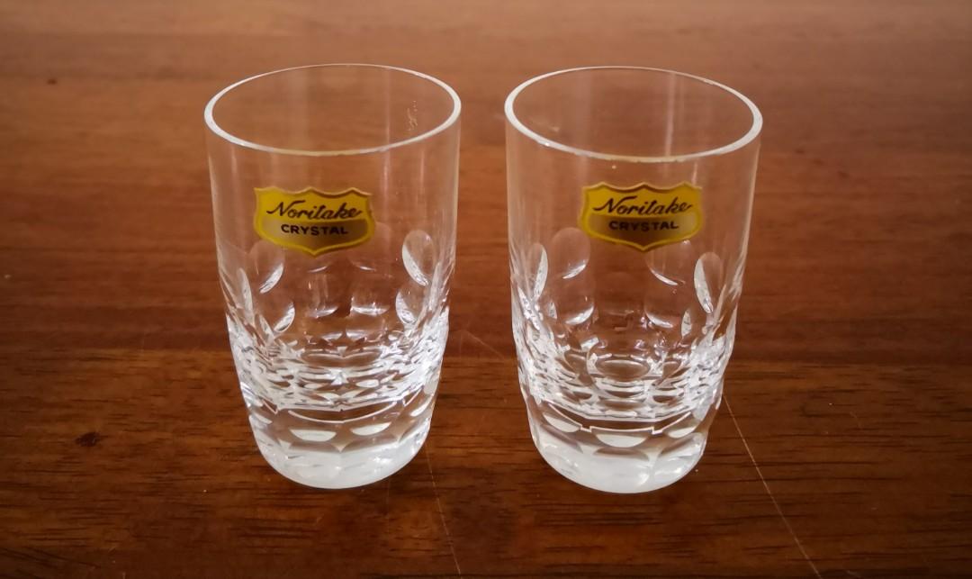 Noritake Crystal shot glass 2, Furniture & Home Living, Kitchenware ...