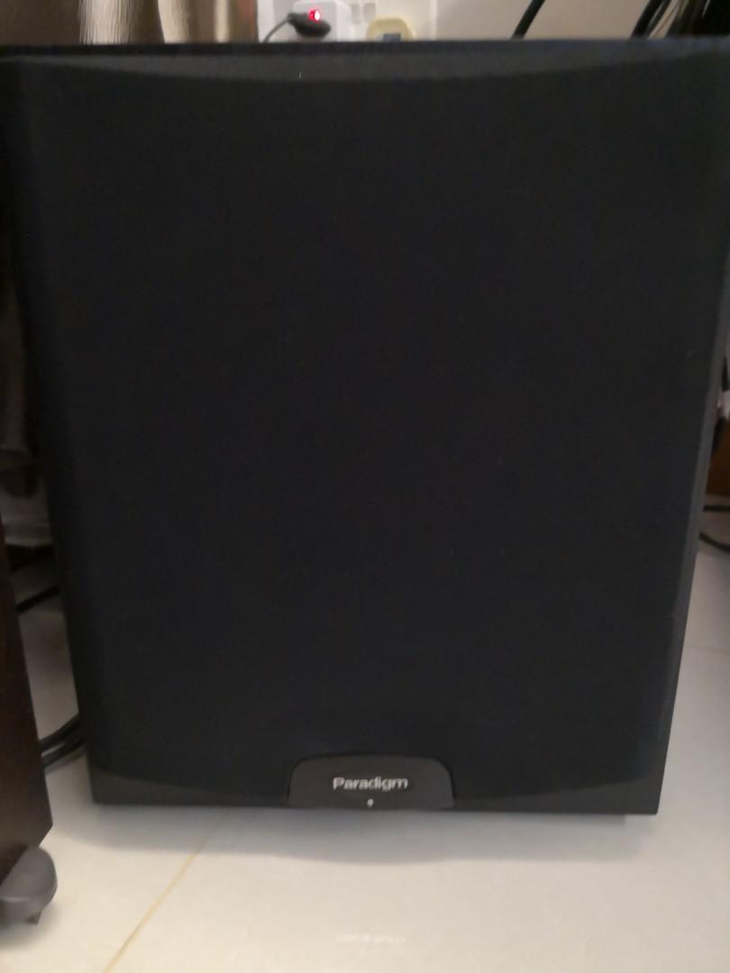 Paradigm PDR80 Subwoofer. Black Ash, Audio, Soundbars, Speakers ...