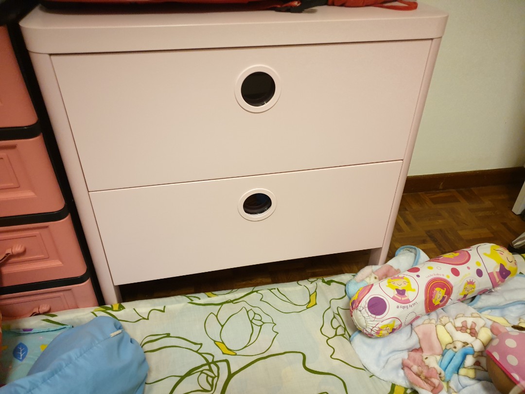 Preloved IKEA pink clothes drawers, Babies & Kids, Baby Nursery & Kids ...