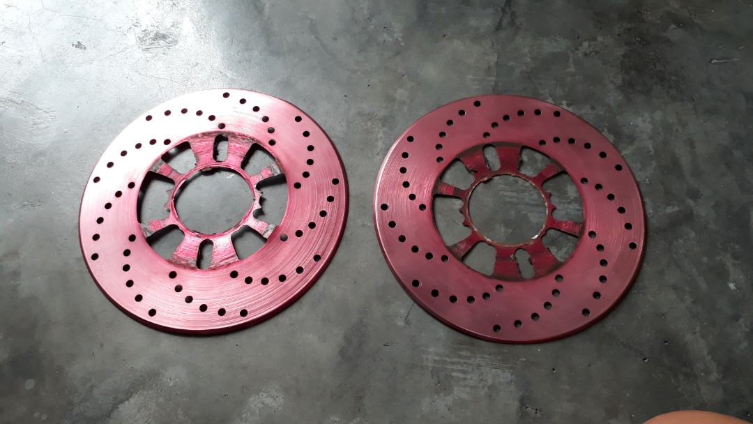 Rear Wheel fake disc plates, Car Accessories, Accessories on Carousell