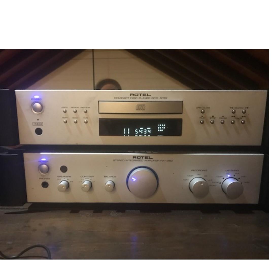 Rotel CD player with Rotel Amp, Furniture & Home Living, Furniture, TV ...
