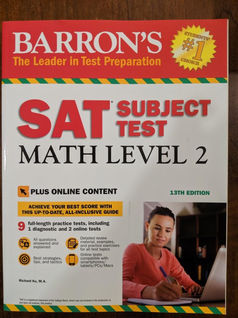 SAT Math Level 2 13th Ed Barrons, Hobbies & Toys, Books & Magazines ...