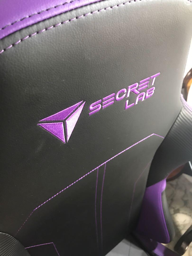 Secretlab Throne Rush Purple, Furniture & Home Living, Furniture ...