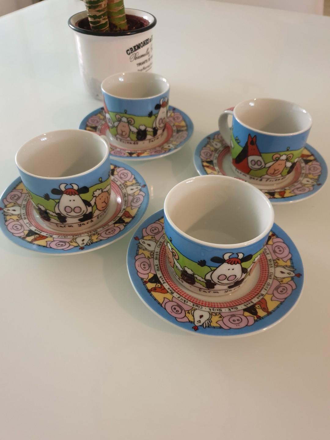 Small cute cups and saucers, Furniture & Home Living, Kitchenware ...