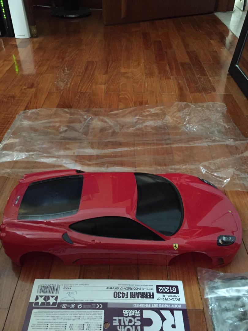 Tamiya RC 1/10 Body Shell Ferrari F430 with body parts set (finished ...