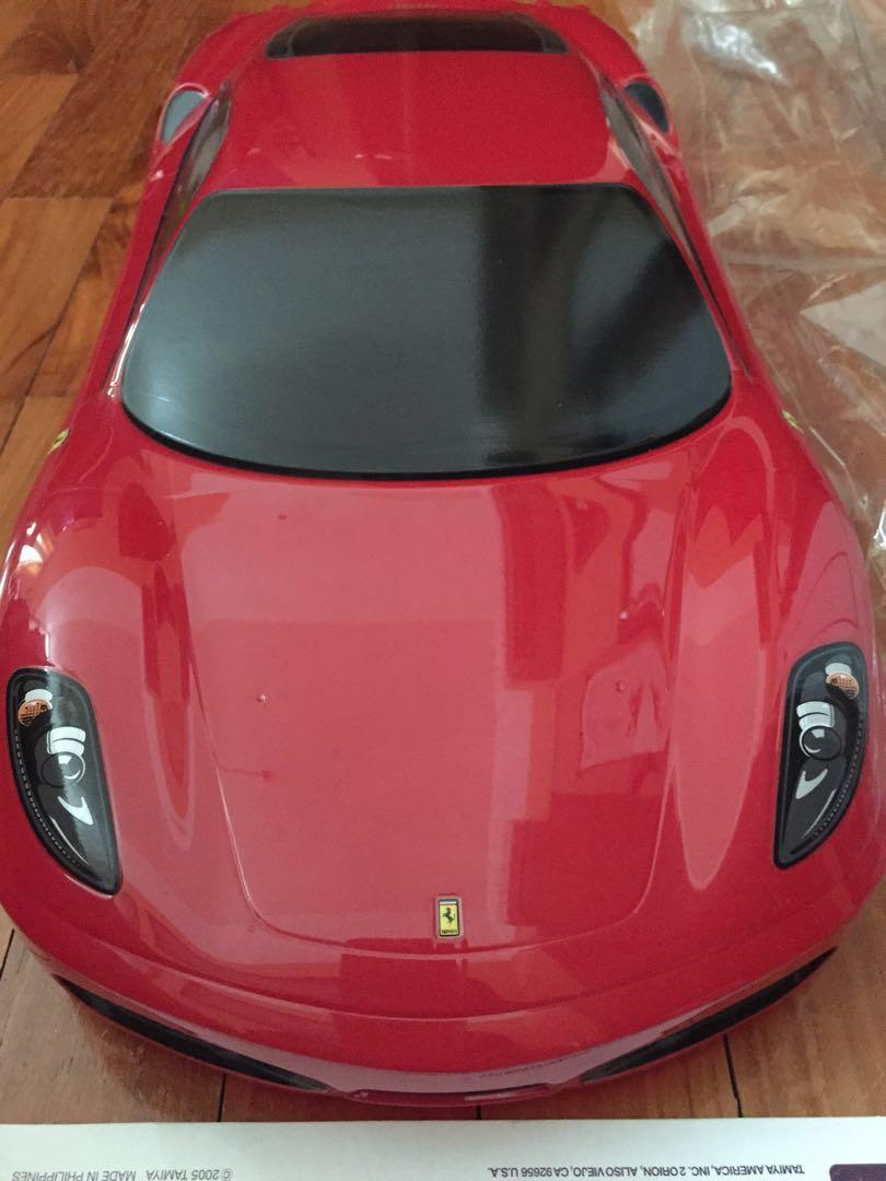 Tamiya RC 1/10 Body Shell Ferrari F430 with body parts set (finished ...