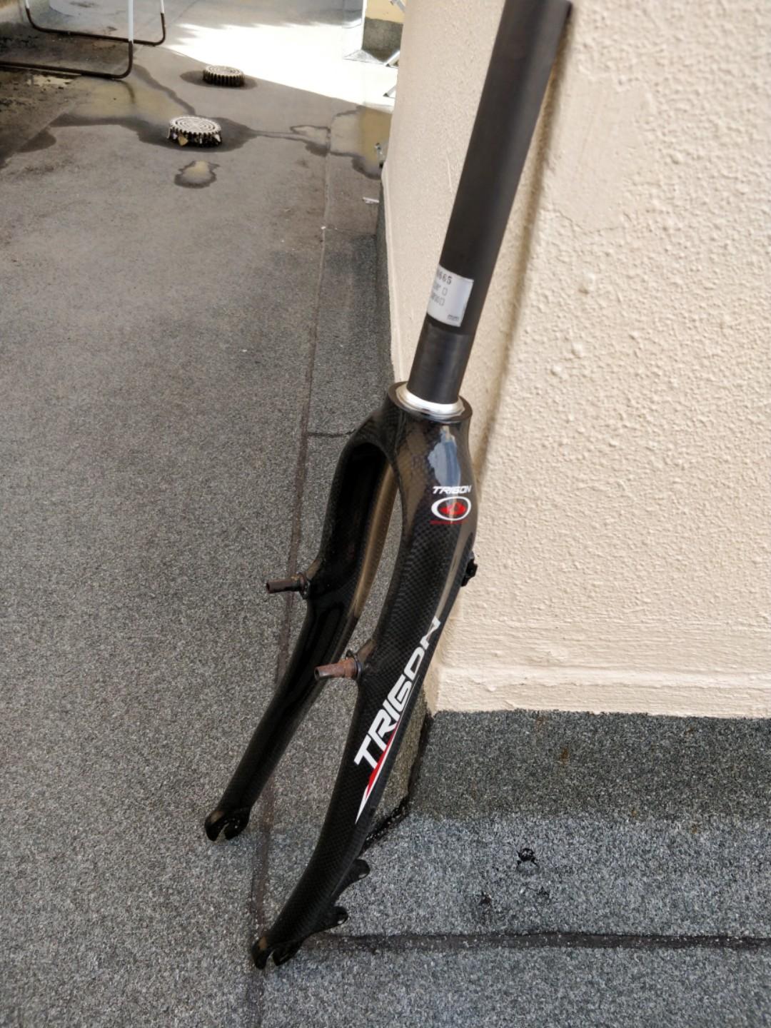 Trigon disc and vbrake rigid carbon fork, QR only., Sports Equipment ...