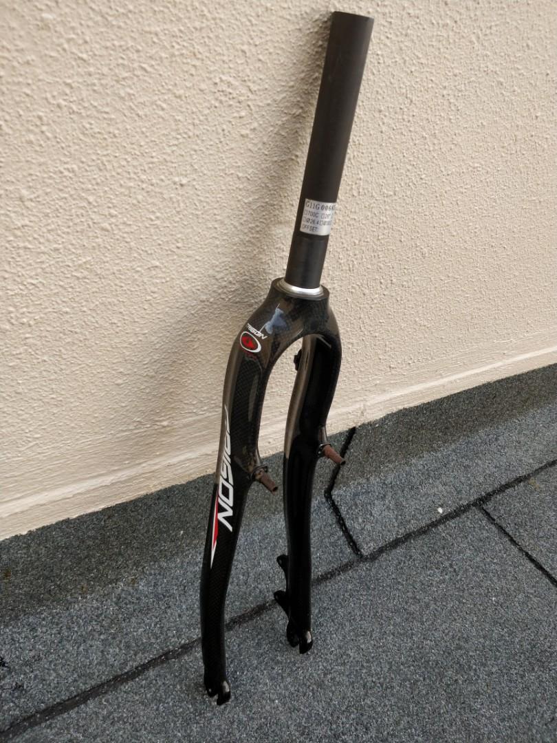 Trigon disc and vbrake rigid carbon fork, QR only., Sports Equipment ...