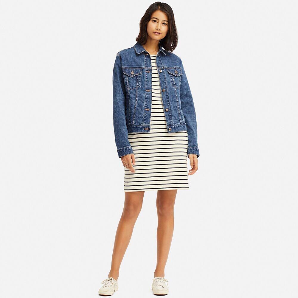 Uniqlo denim jacket, Women's Fashion, Coats, Jackets and Outerwear on ...