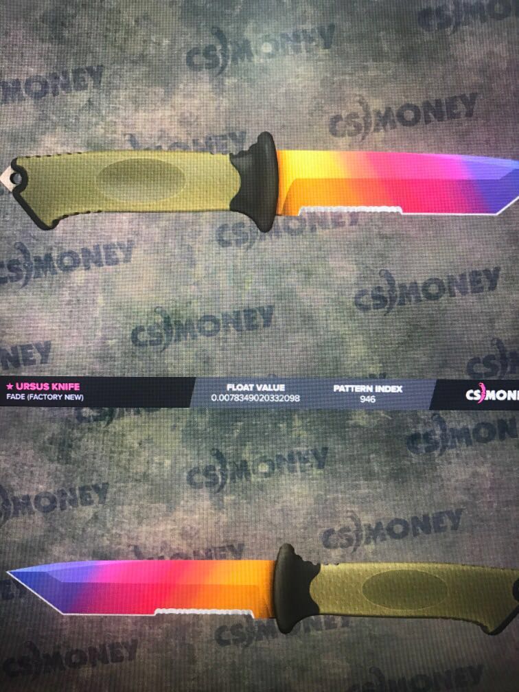 Ursus Knife Fade CSGO, Video Gaming, Gaming Accessories, Game Gift ...