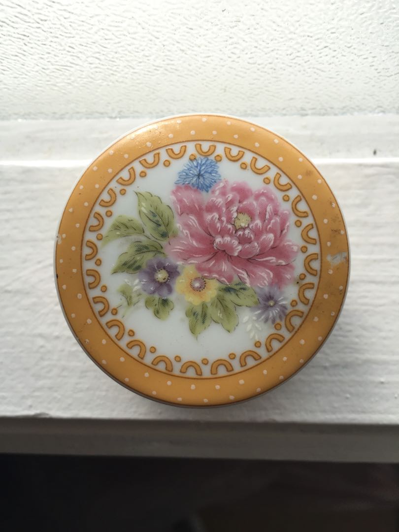 Vintage porcelain trinkets box, Furniture & Home Living, Home Decor ...