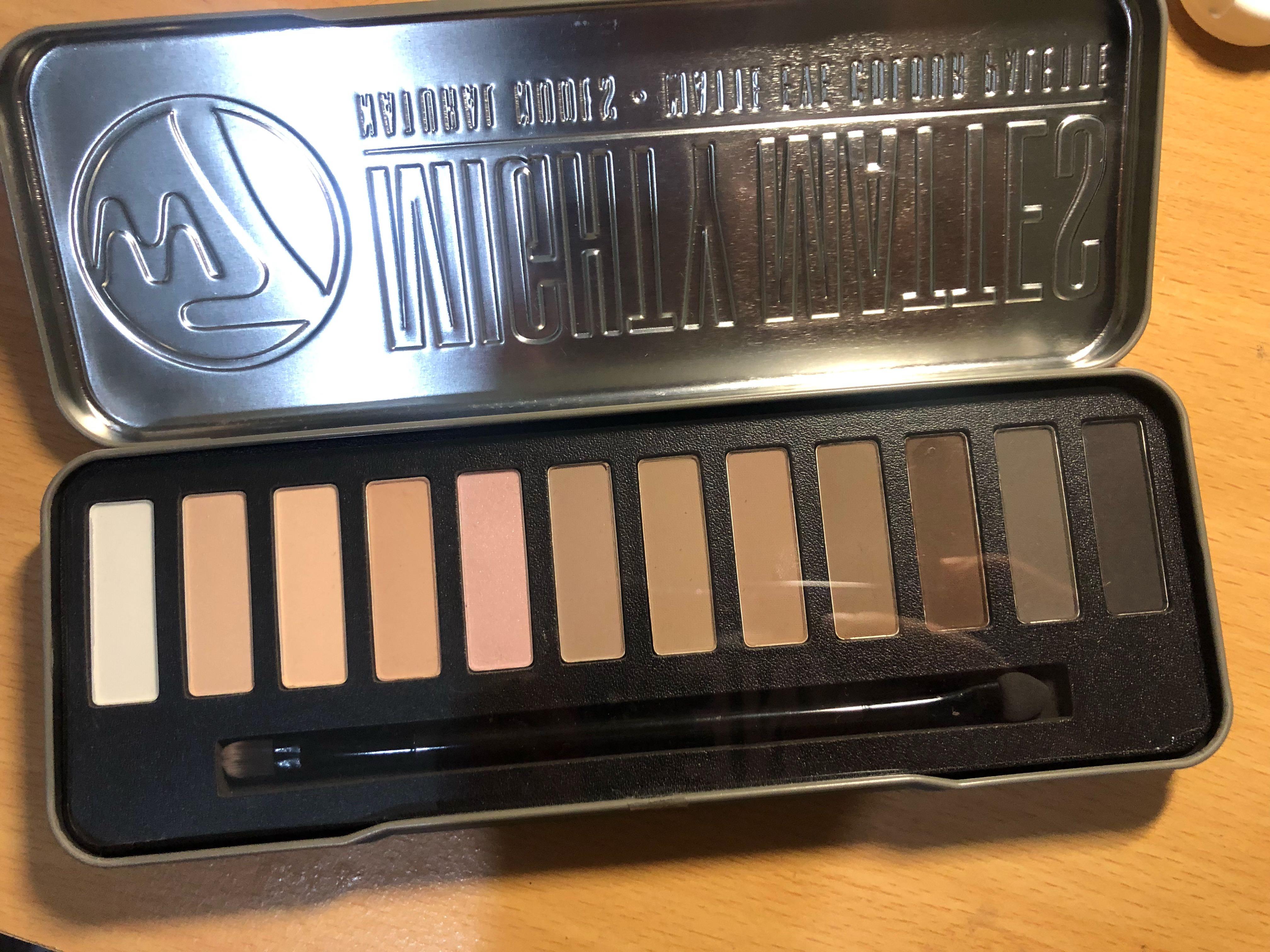 REPRICED W7 Mighty Mattes Eye Shadow 12 Color Pallete, Beauty ...