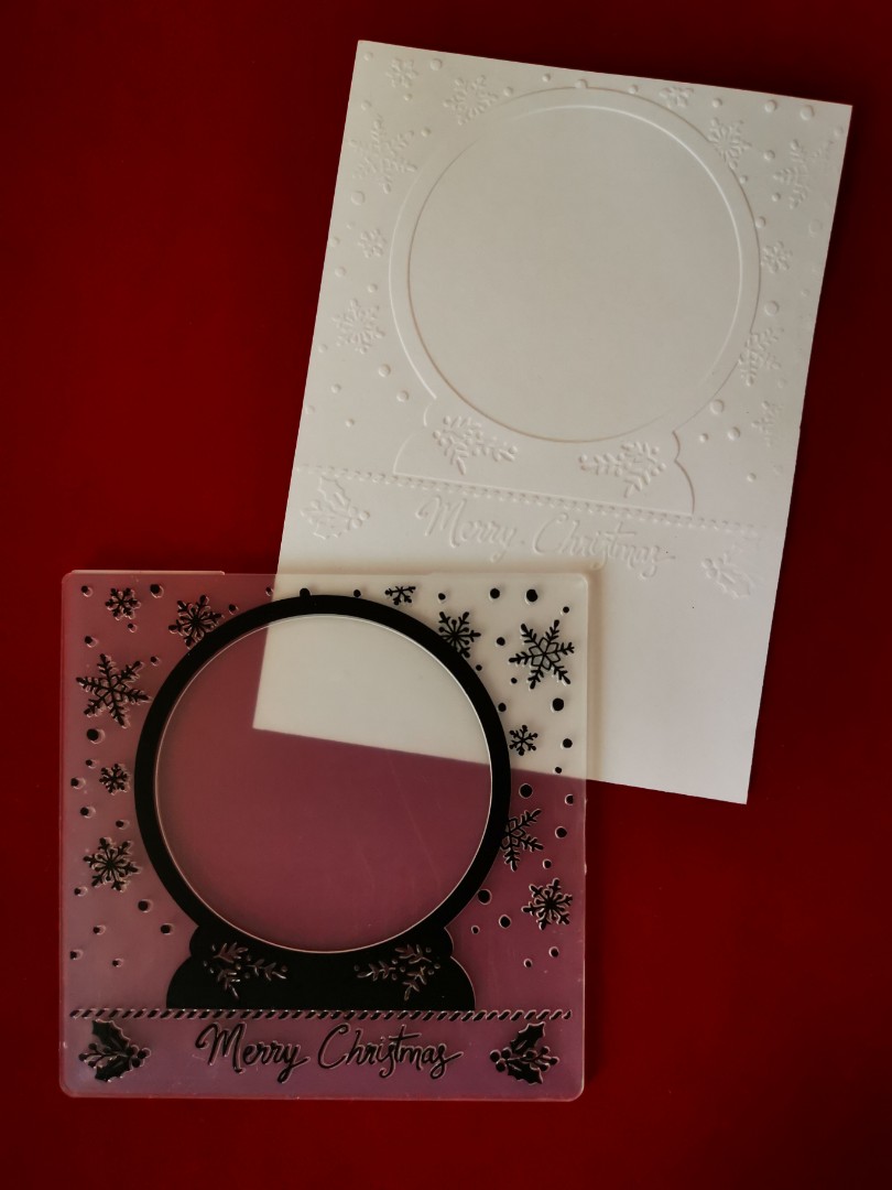snow globe embossing folder