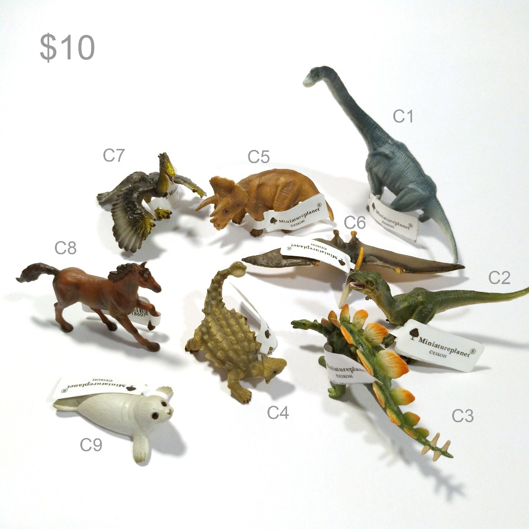 日本 Miniature Planet 動物 微型擺設 公仔 (Group C $10), 興趣及遊戲, 玩具 & 遊戲類 - Carousell