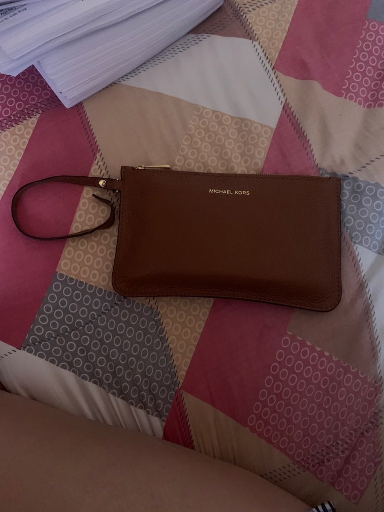 Authentic MK Pouch, Women's Fashion, Bags & Wallets, Purses & Pouches ...