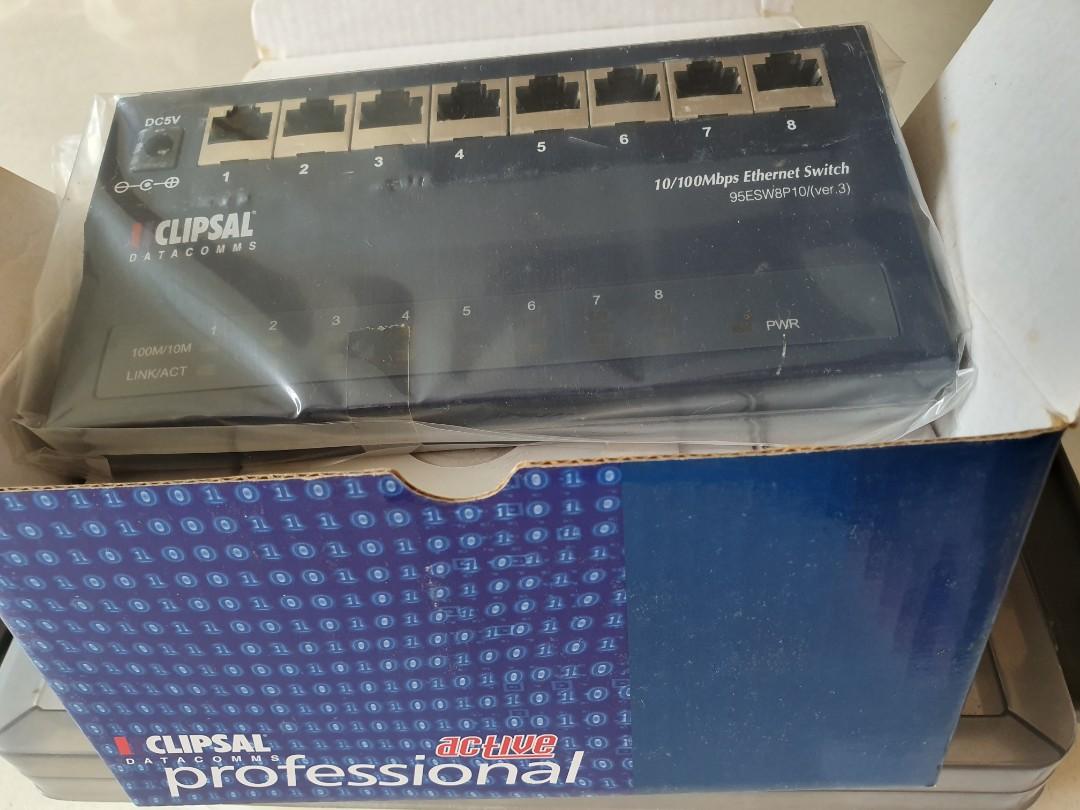Clipsal 10/100Mbps ethernet switch, Computers & Tech, Parts ...