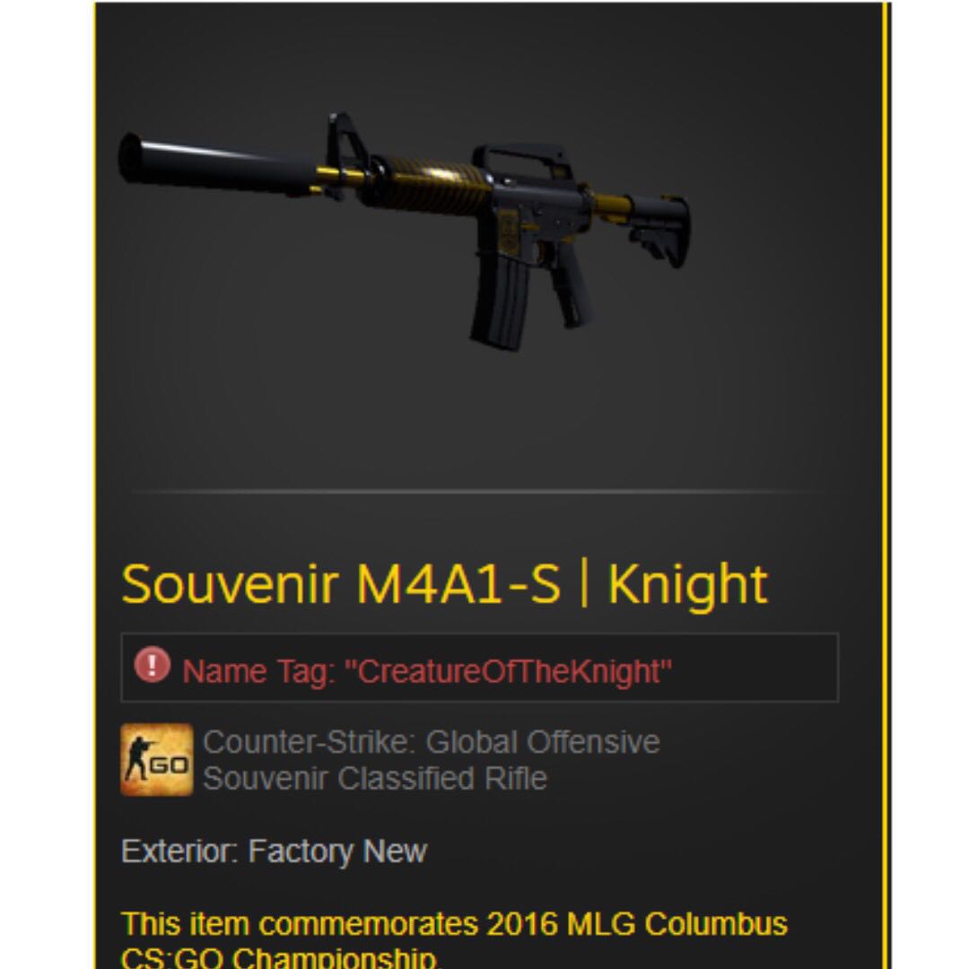 CSGO Souvenir M4A1 S Knight FN Video Gaming Gaming Accessories csgo-souvenir-m4a1-s-knight-fn-video-gaming-gaming-accessories