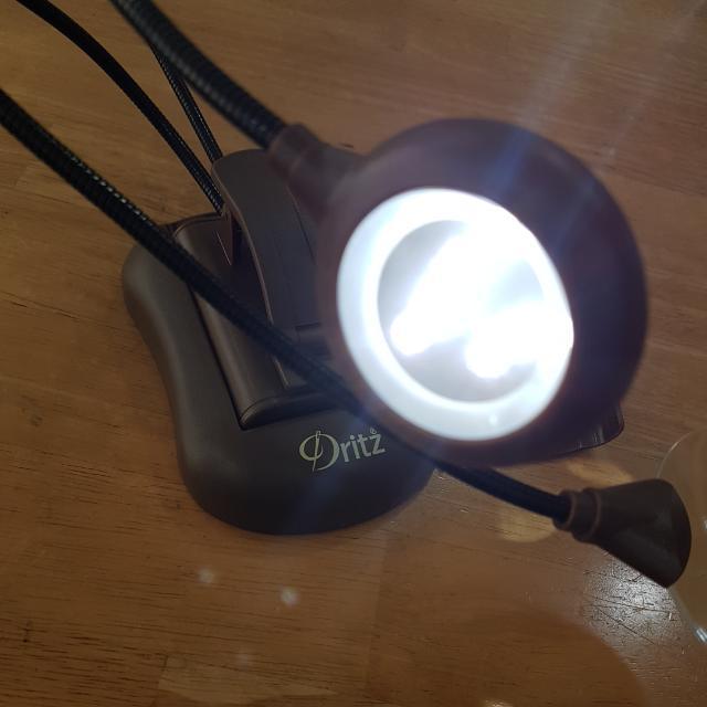 Dritz Work Station Light with Magnifier and Adjustable Goosenecks ...