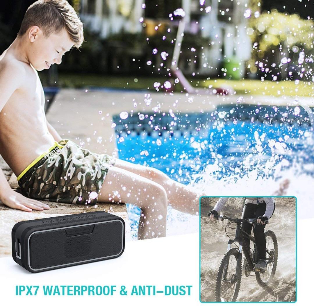 EC Technology 40W Portable Bluetooth IPX7 Waterproof Speaker, Audio ...