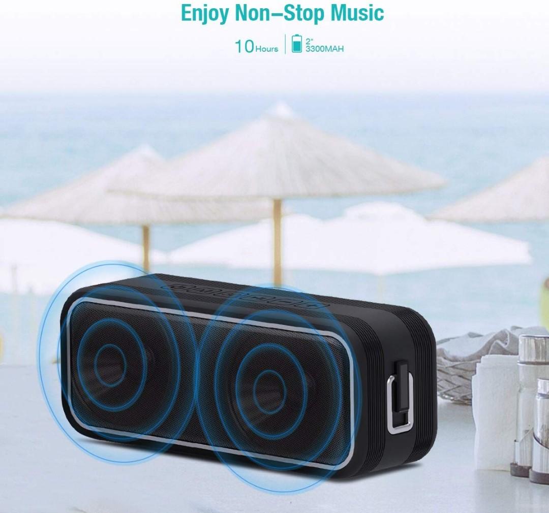 EC Technology 40W Portable Bluetooth IPX7 Waterproof Speaker, Audio ...