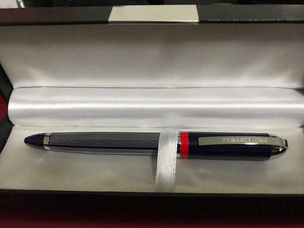 FC Barcelona Pen with Box, Hobbies & Toys, Stationery & Craft, Art ...