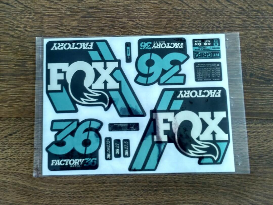 Fox 36 Grip 2 Silver Chrome Fork Decals, Sports Equipment, Bicycles ...
