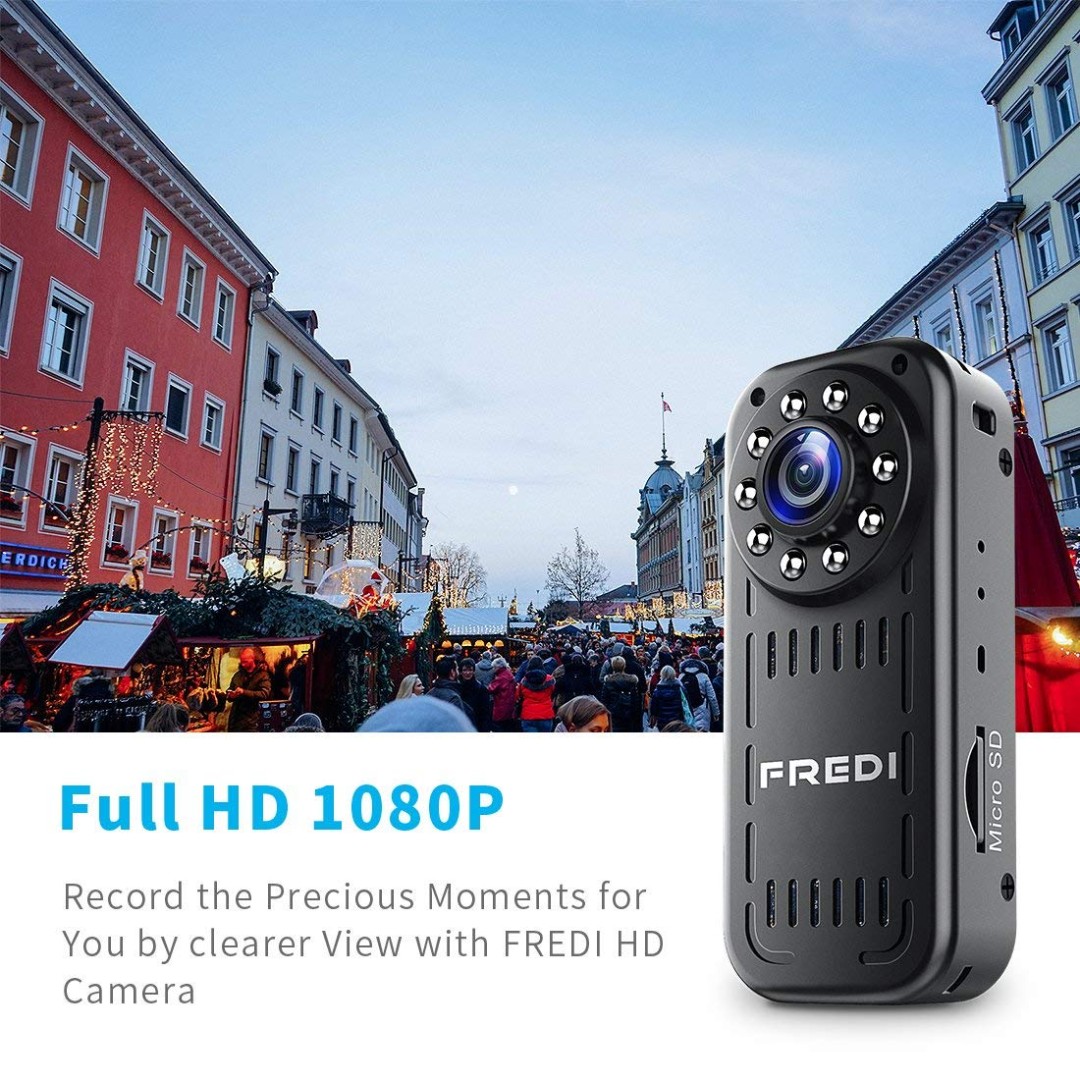 FREDI Hidden Camera 1080p HD Mini WiFi Camera spy Camera Wireless ...