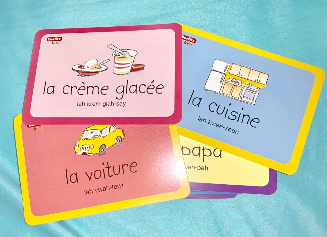 French Flashcards for beginners by Berlitz Kids, Hobbies & Toys, Toys ...