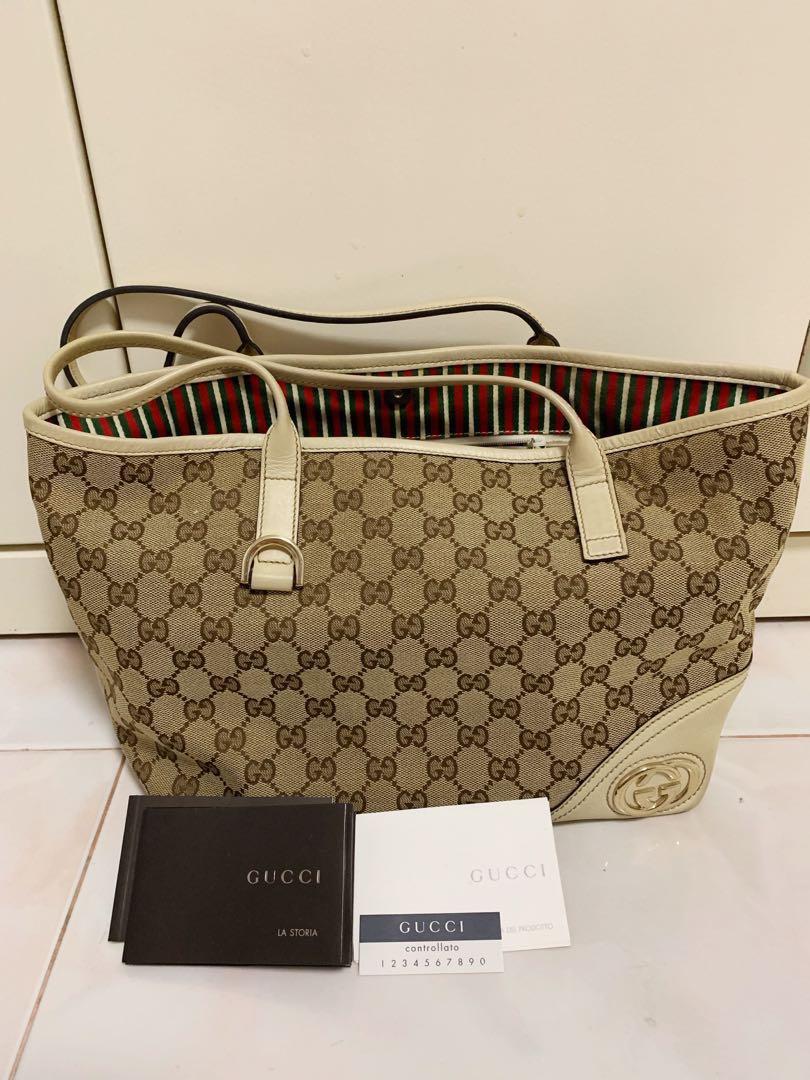 Gucci Tote Bag, Luxury, Bags & Wallets on Carousell