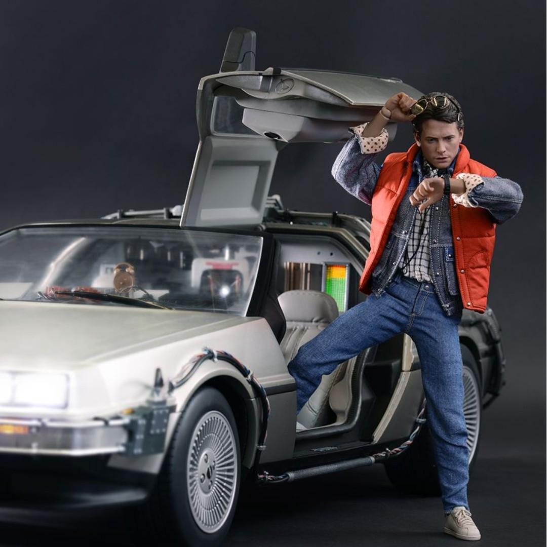Hot Toys Back To The Future Marty McFly & Delorean Time Machine ...