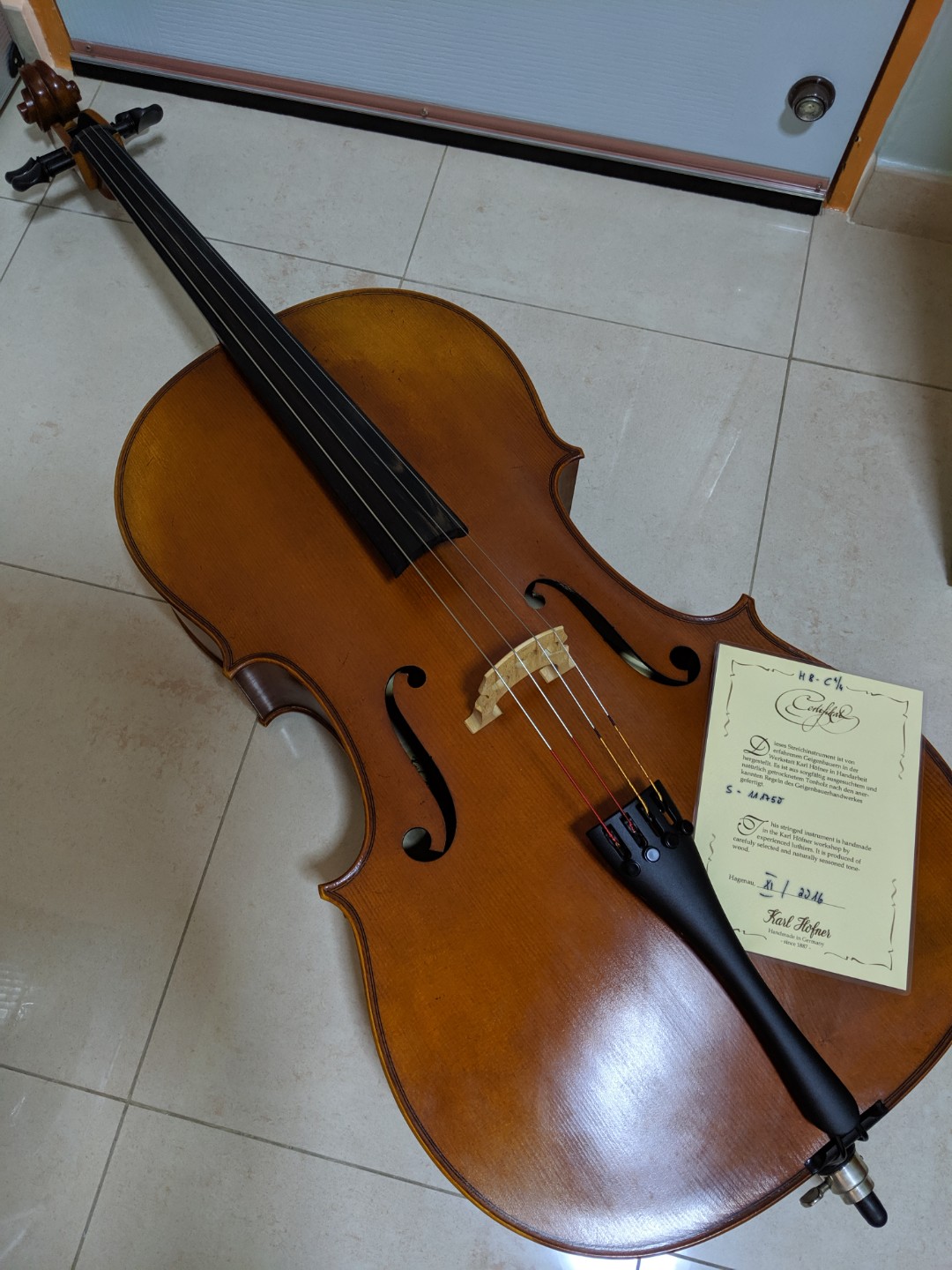 K Hofner Handmade German Cello H8 C4/4, Hobbies & Toys, Music & Media, Musical Instruments on ...